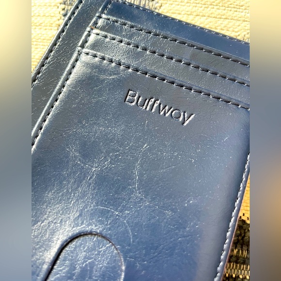 Buffway | Accessories | Mens Navy Blue Wallet Card Holder | Poshmark